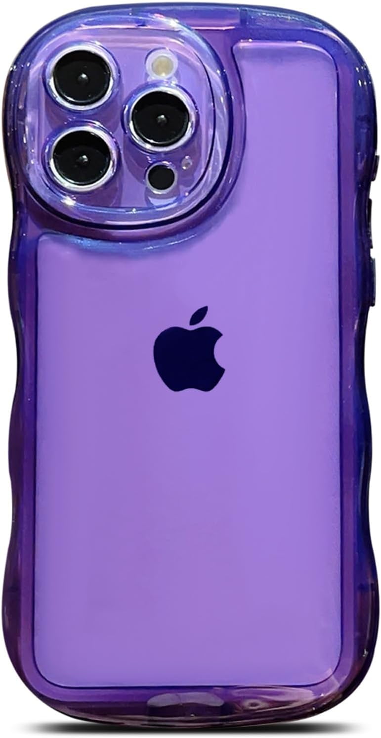 Compatible with iPhone 12 Pro Max Case,Cute Kawaii Curly Wave Frame ...