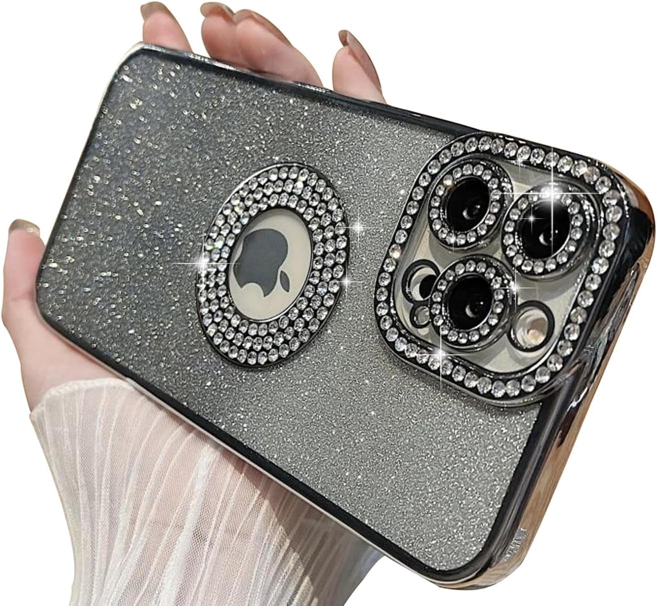 Compatible with iPhone 12 Pro Max Glitter Case,Luxury Cute Sparkle ...