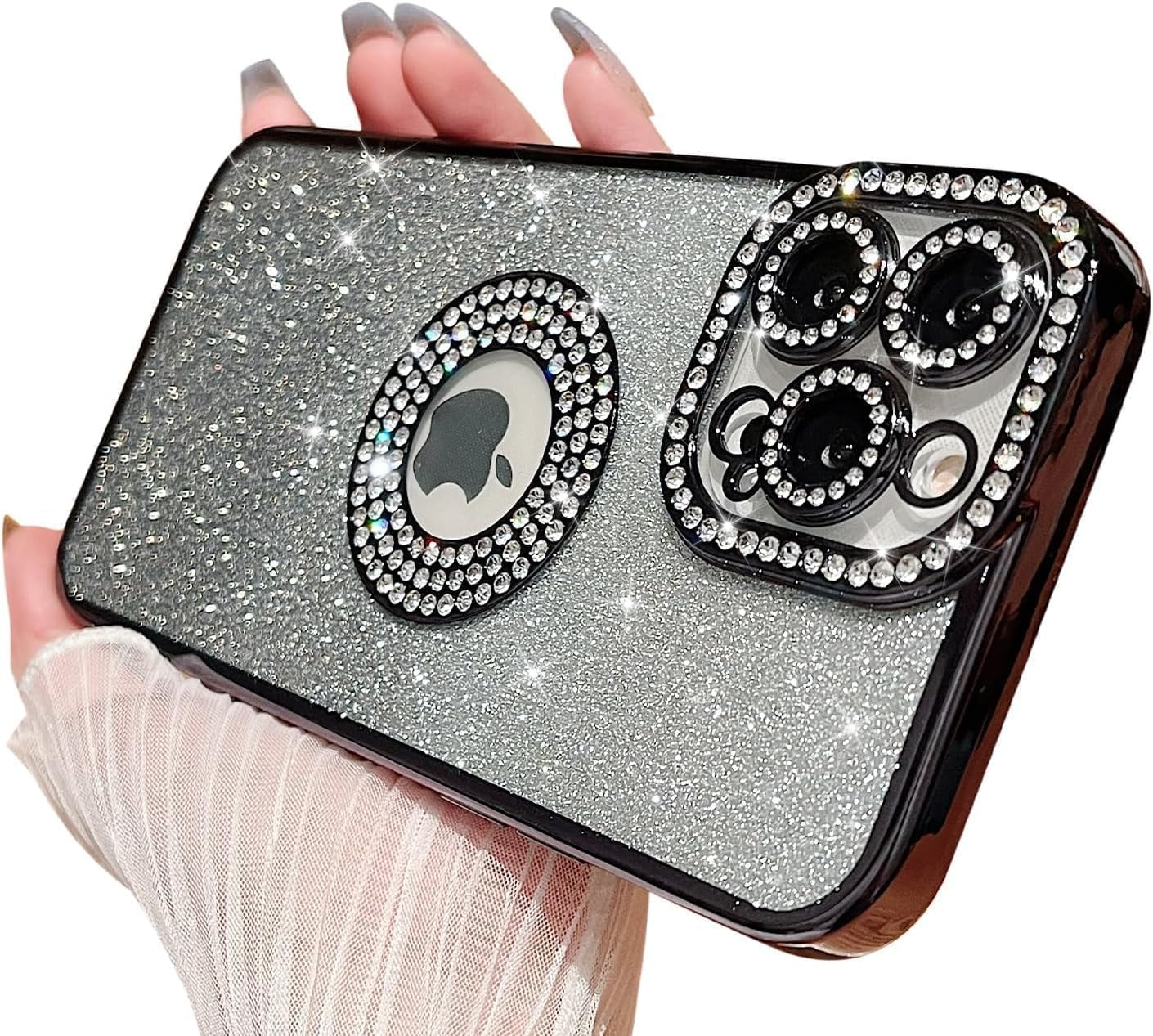 Compatible with iPhone 12 Pro Max Glitter Case,Luxury Cute Sparkle ...