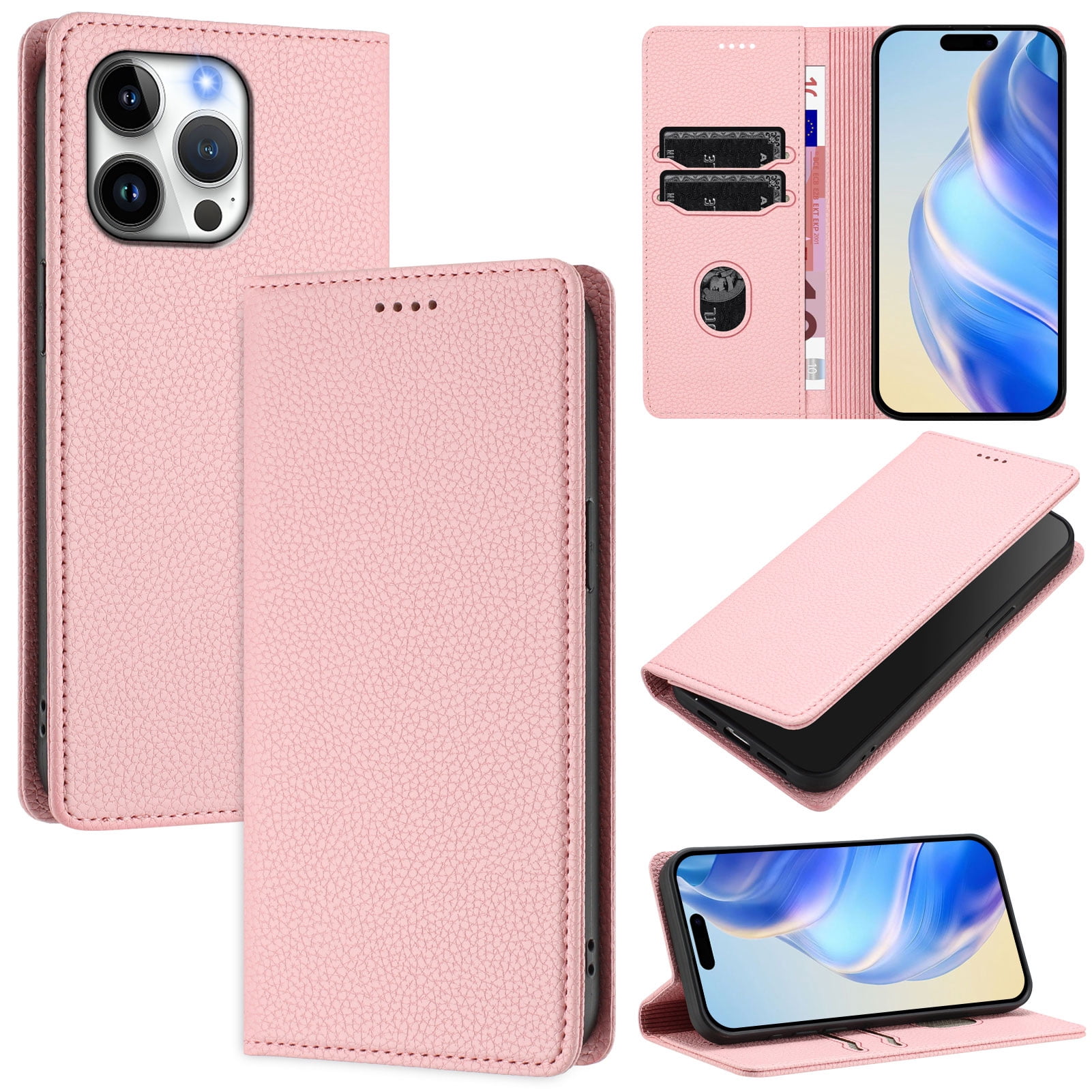 Compatible with iPhone 12 Pro Max Wallet Case with RFID Blocking Credit ...