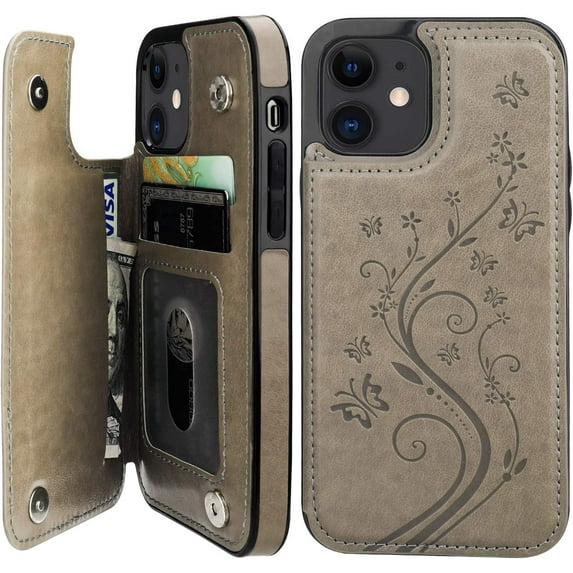 Compatible with iPhone 12 and iPhone 12 Pro Case Wallet with Card ...