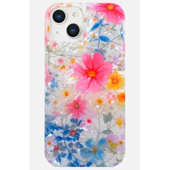 Compatible for iPhone 13 Case for Women, Cute Sparkle Floral Print ...