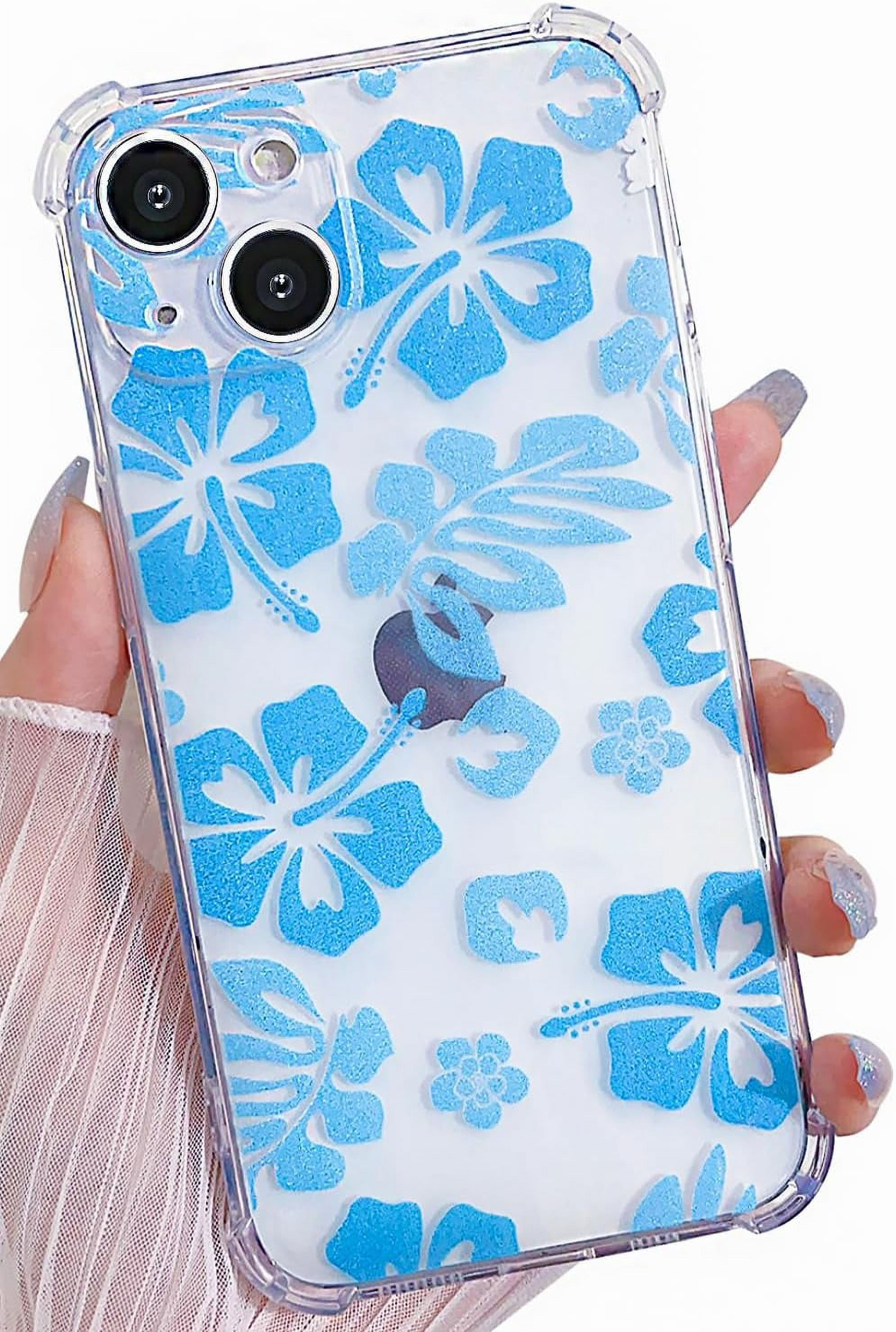 Compatible with iPhone 13 Clear Case,Cute Flower Floral Color Design ...