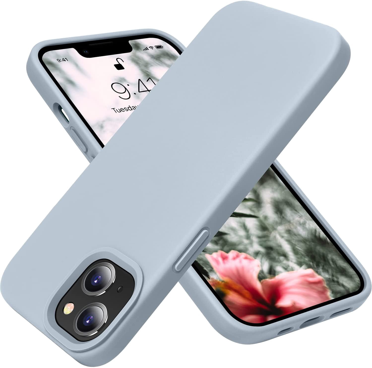 Compatible with iPhone 13 Mini Case,Liquid Silicone Slim Protective ...