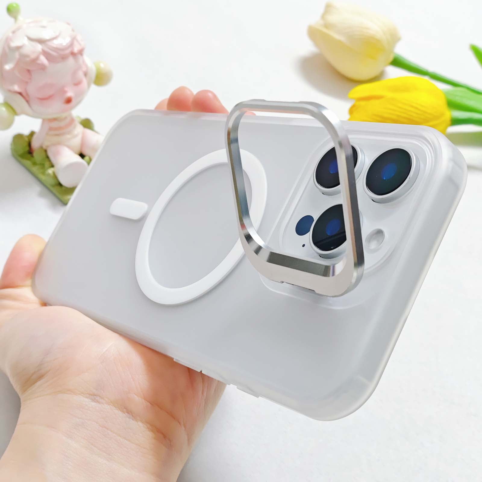 Compatible with iPhone 13 Mini Magnetic Case, [With Metal Camera Ring ...