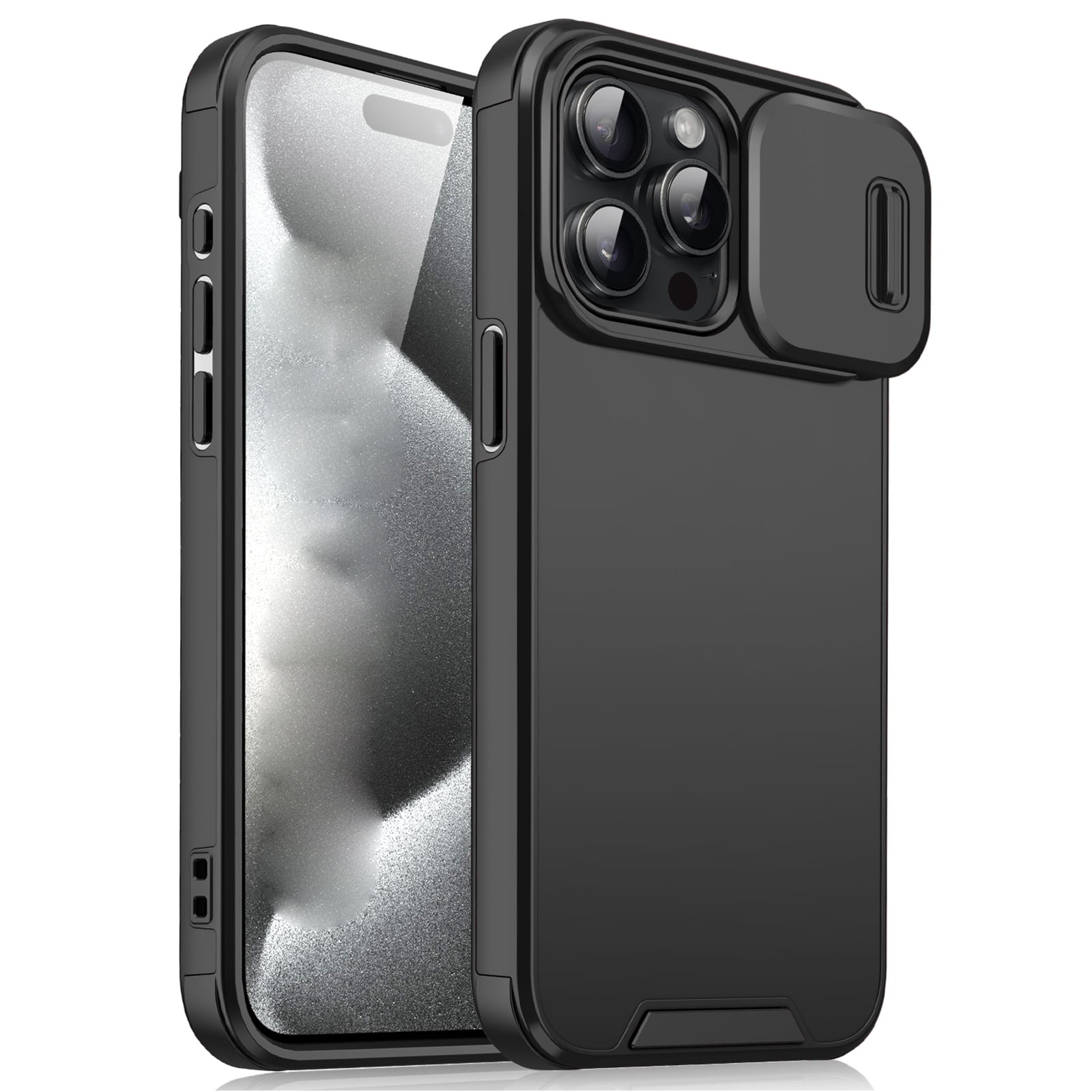 Compatible with iPhone 13 Pro Case with Camera Lens Cover , Military ...