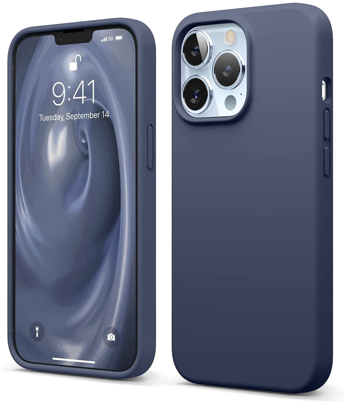 Compatible with iPhone 13 Pro Case, Liquid Silicone Case, Full Body ...