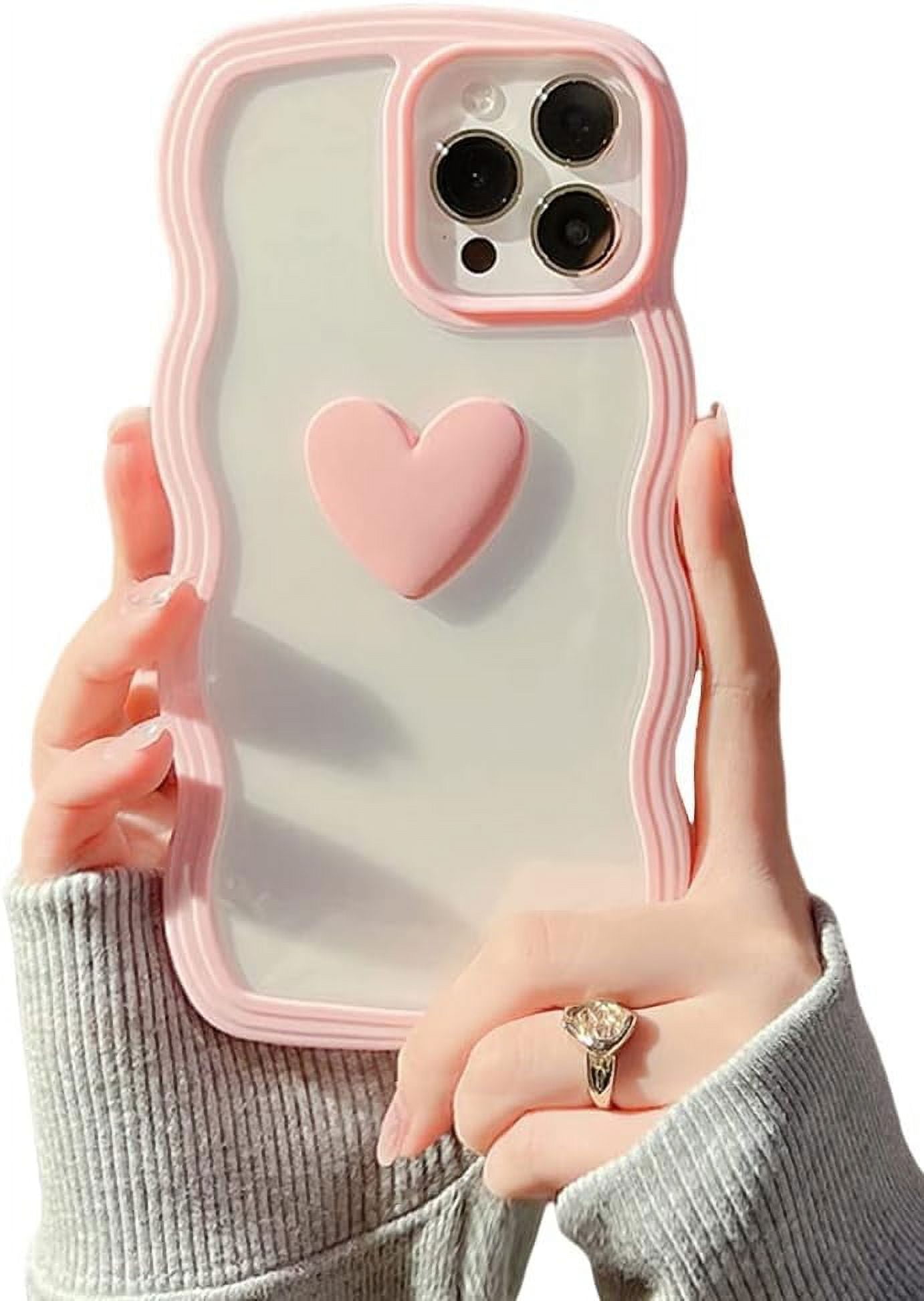 Compatible with iPhone 13/iPhone 14 Case for Girls Women,Cute 3D Love ...