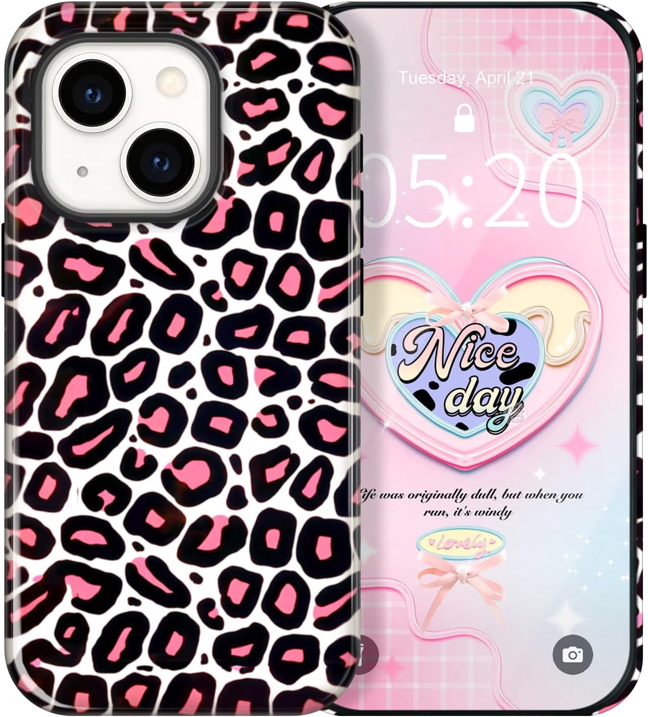 Compatible for iPhone 14 Case Cute Vintage Leopard Print Fashion ...