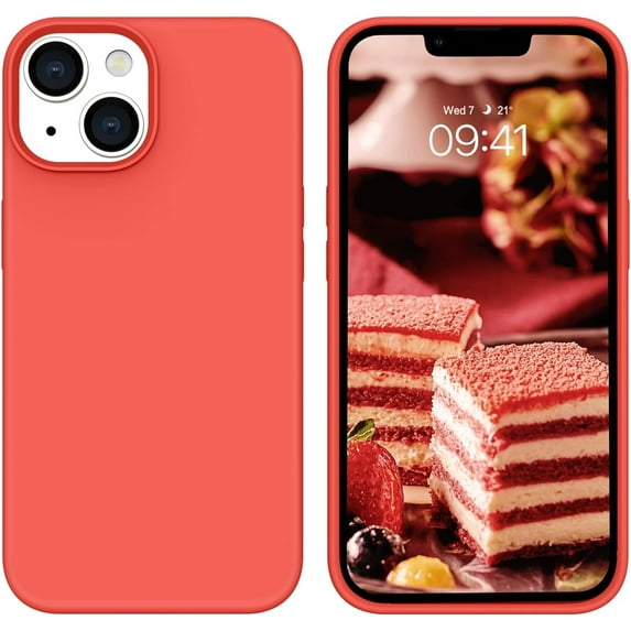 Compatible with iPhone 14 Case, Liquid Silicone Gel Rubber Bumper ...