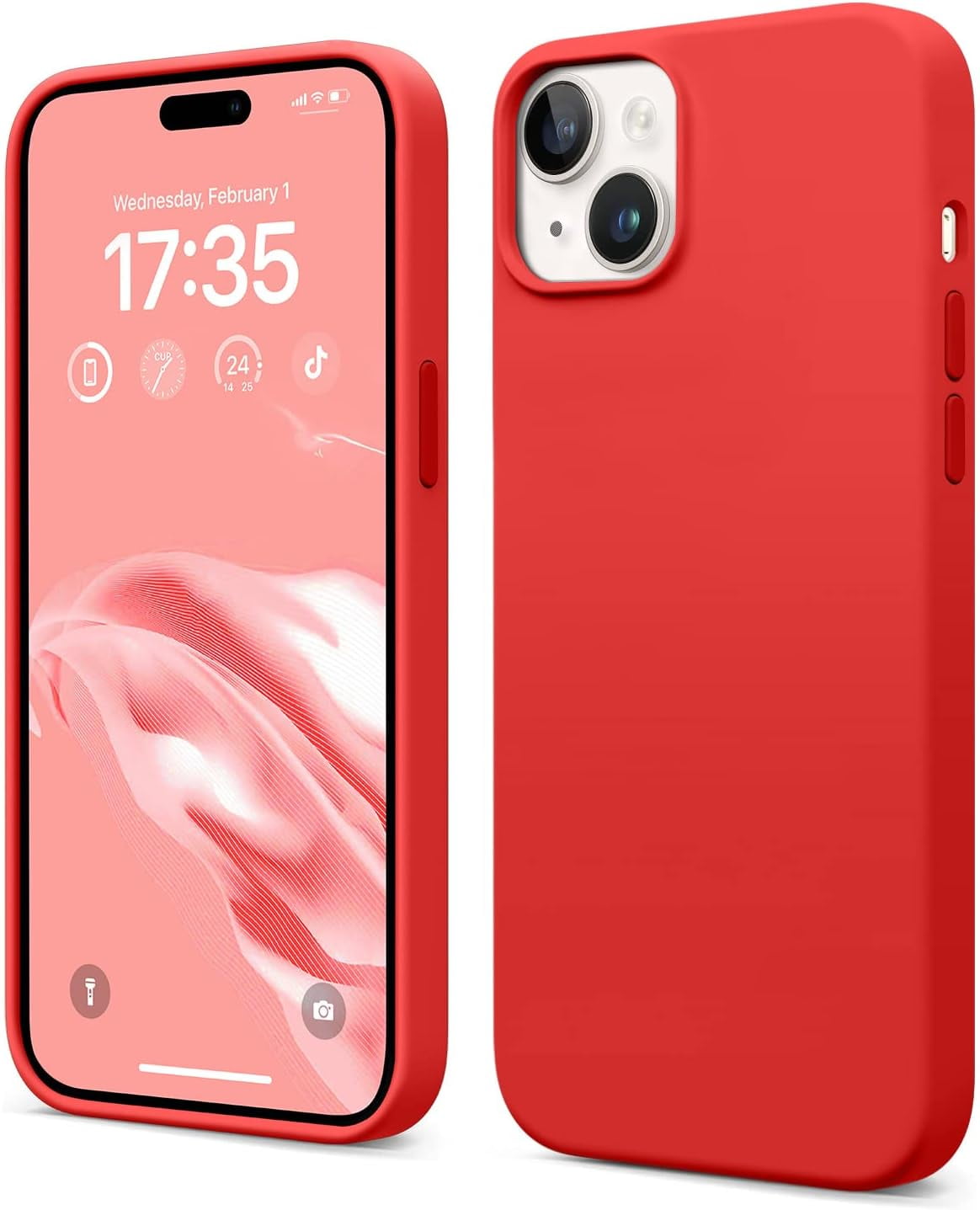 Compatible with iPhone 14 Case, Silky Touch Premium Soft Liquid ...