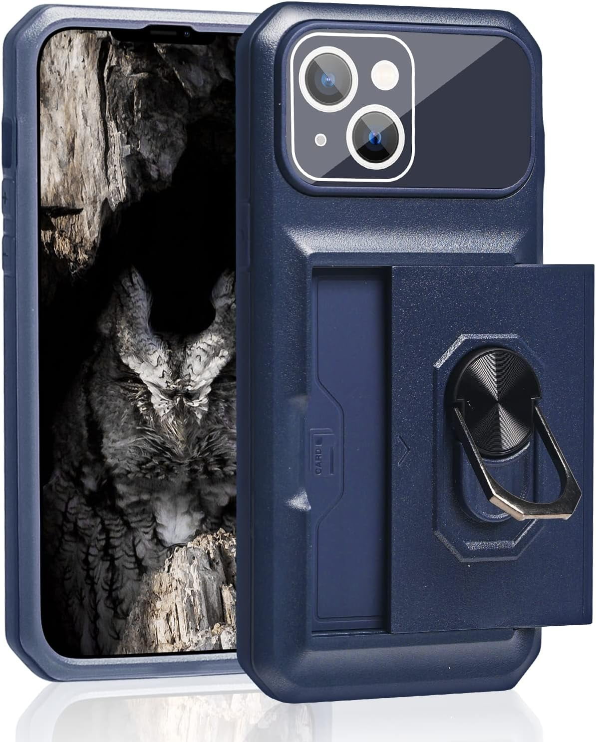 Compatible with iPhone 14 Max Case with Card Holder Hidden Card Slot ...