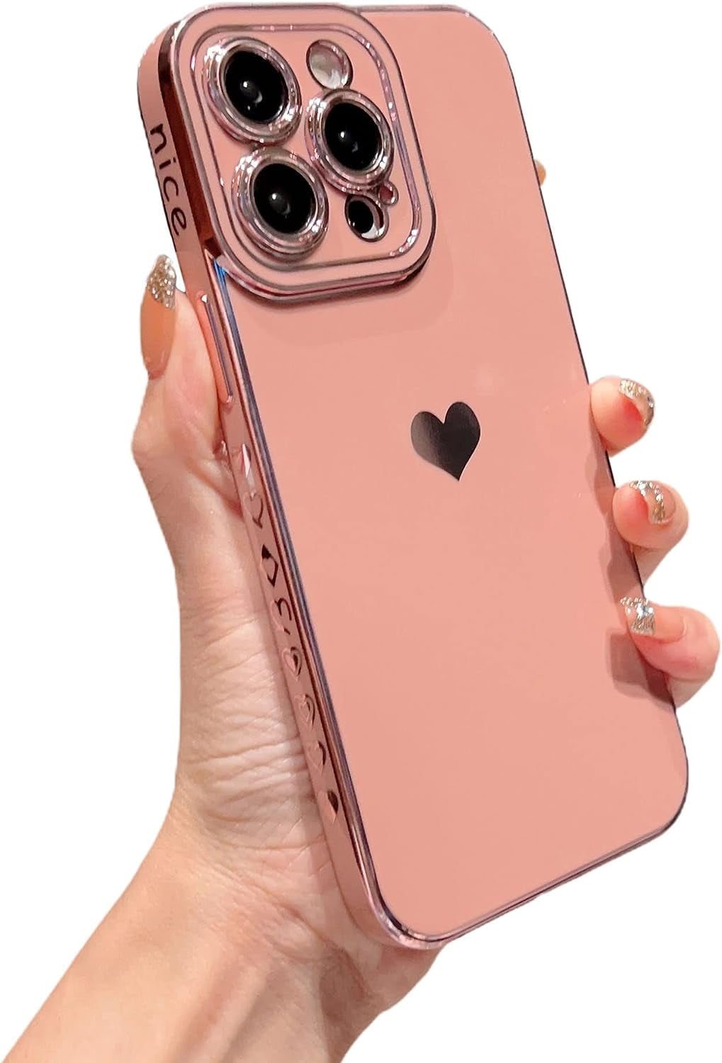 Compatible with iPhone 14 PRO MAX 5G Phone Case Luxury Cute Heart ...