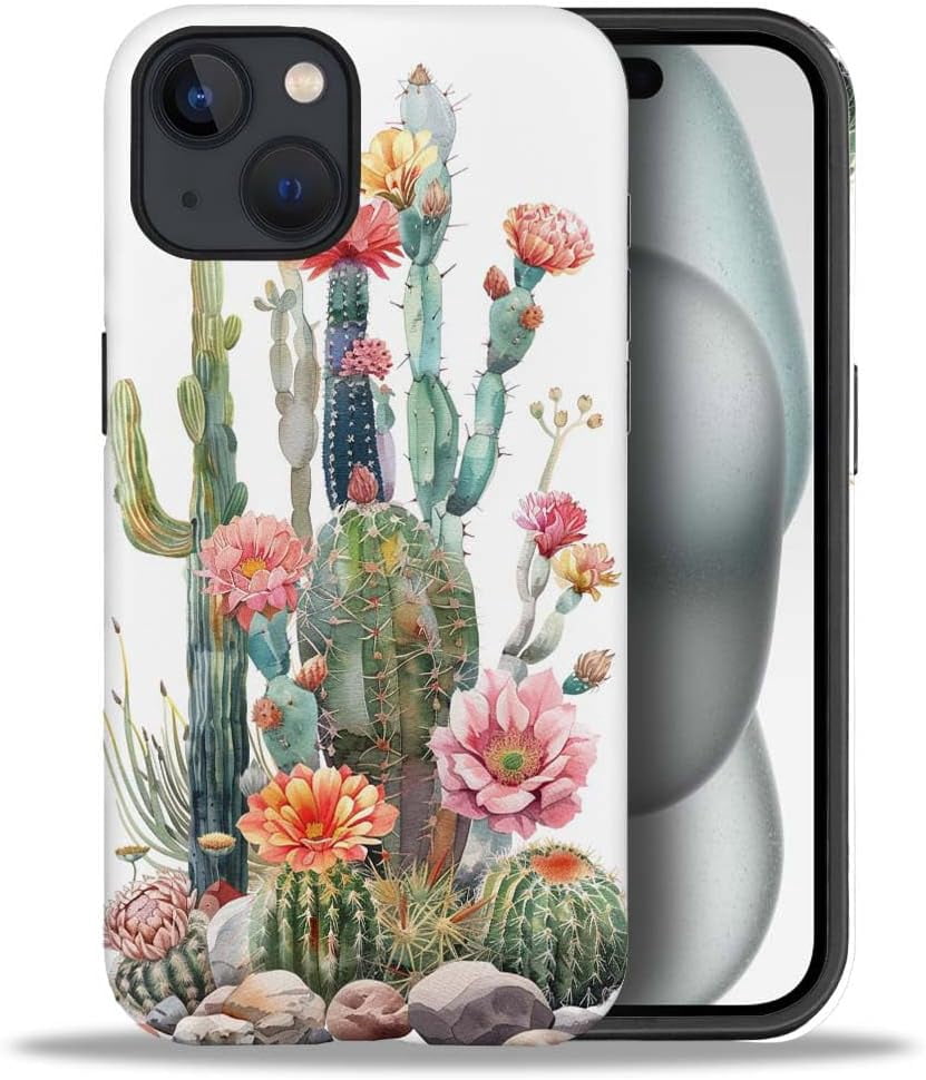 Compatible with iPhone 14 Plus Case, A Cactus in Full Bloom Soft TPU ...