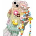 Compatible with iPhone 14 Plus Case Cute Cartoon 3D Rabbit with Cute ...