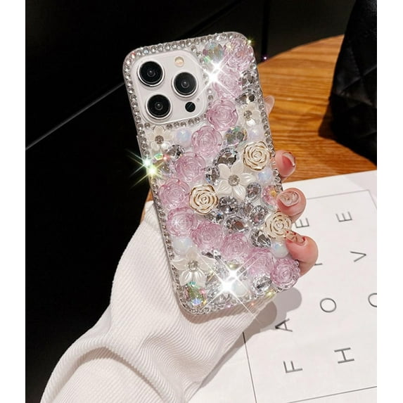 Compatible with iPhone 14 Pro Max Bling Case for Women Girls Cute ...