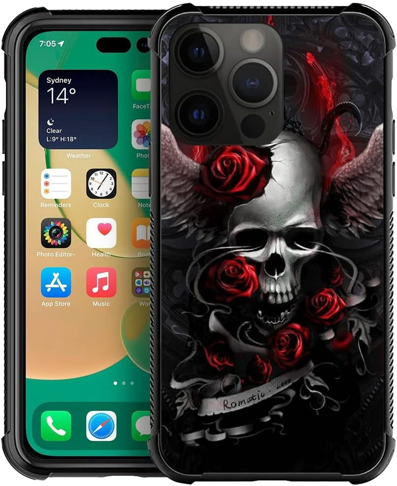 Compatible with iPhone 14 Pro Max Case，Design Pattern Back Bumper Anti ...