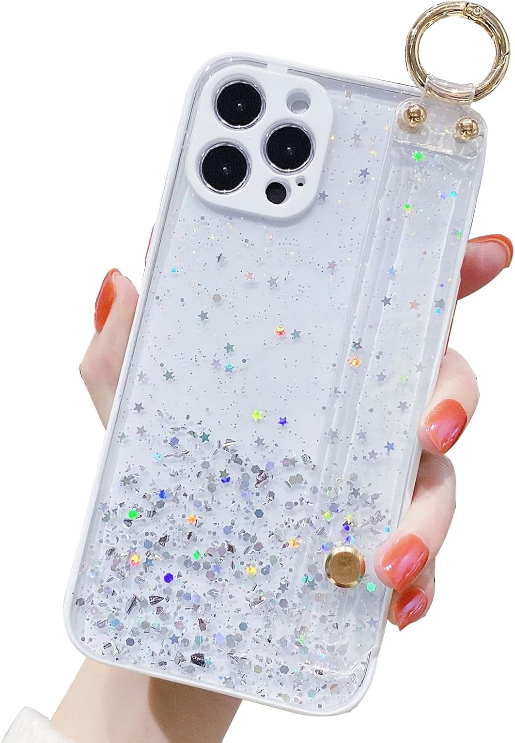 Compatible with iPhone 14 Pro Max Case with Wrist Strap Stand for Women ...