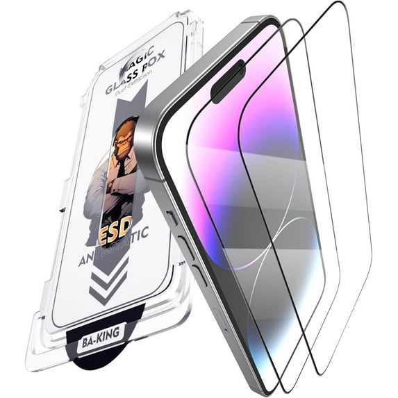 Compatible with iPhone 14 Pro Screen Protector with Auto-Alignment ...