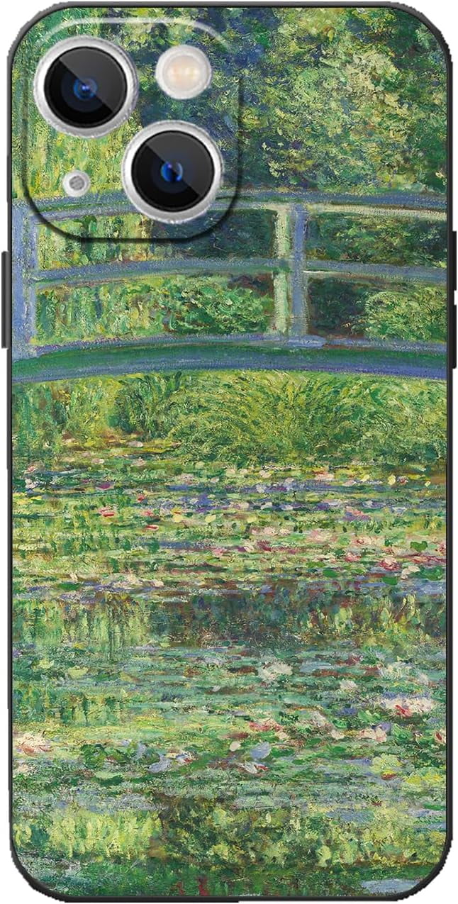 Compatible with iPhone 15 Case,Claude Monet Japanese Bridge Water ...