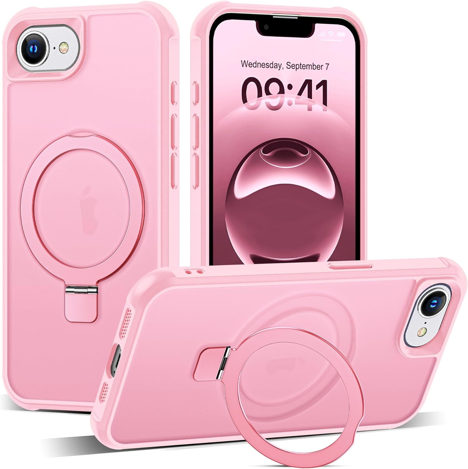 Compatible with iPhone 15 Case with Invisible Magnetic O-Ring Stand ...