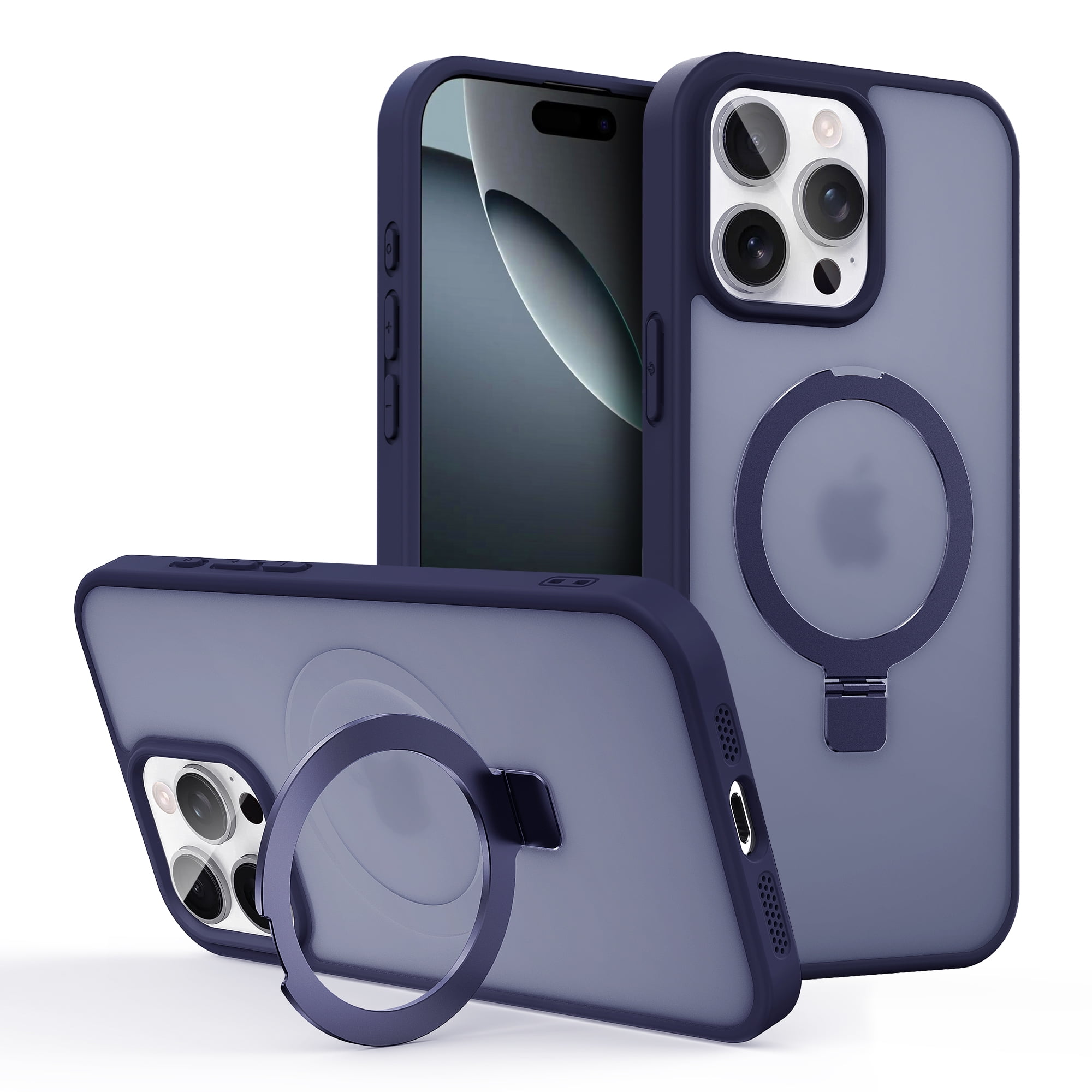 Compatible with iPhone 15 Case with Invisible Magnetic Ring Stand ...