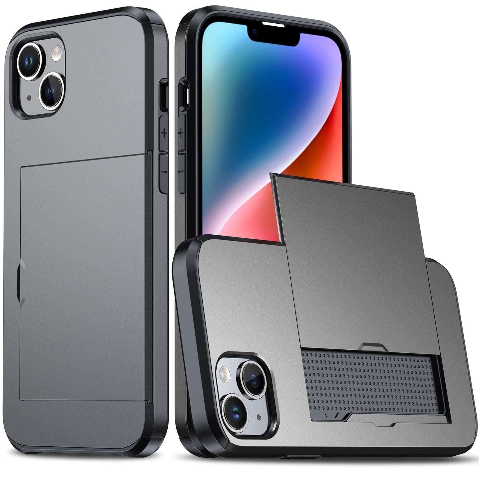 Compatible with iPhone 15 Case, Wallet Cover Credit Card Holder Slot ...