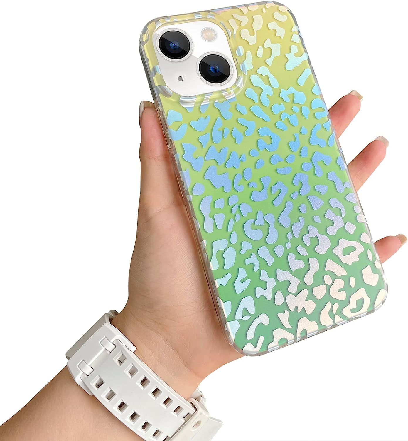 Compatible with iPhone 15 Leopard Case for Women, Luxury Glitter ...