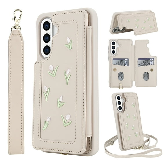 Compatible with iPhone 15 Plus 6.7 inch Phone Case Zipper Wallet ...