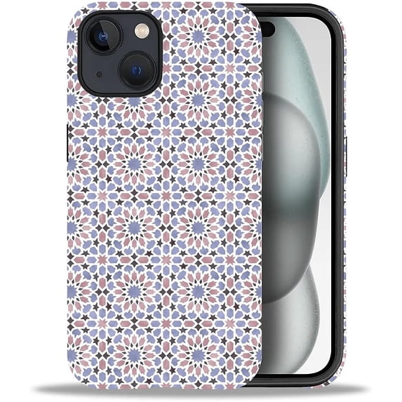 Compatible with iPhone 15 Plus Case, Art Window Texture Soft TPU + Hard ...