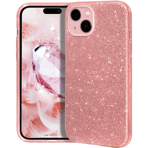 Compatible with iPhone 15 Plus Case Bling Sparkle Cute Girls Women ...