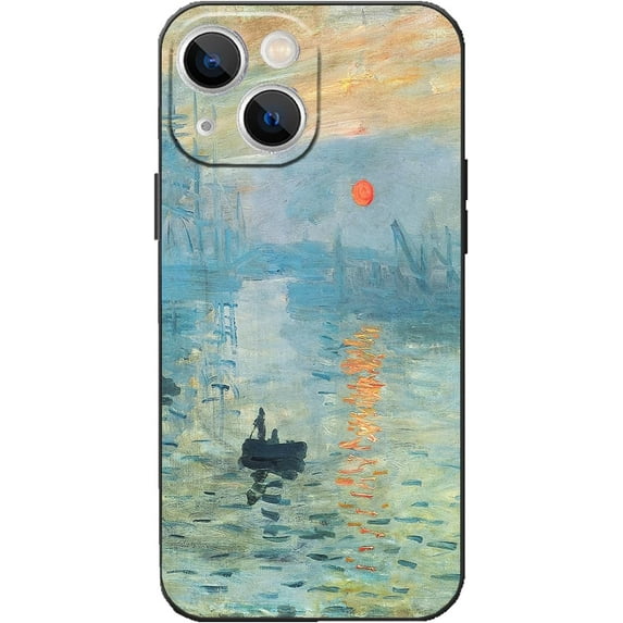 Compatible with iPhone 15 Plus Case,Monet Impression Sunrise Art ...