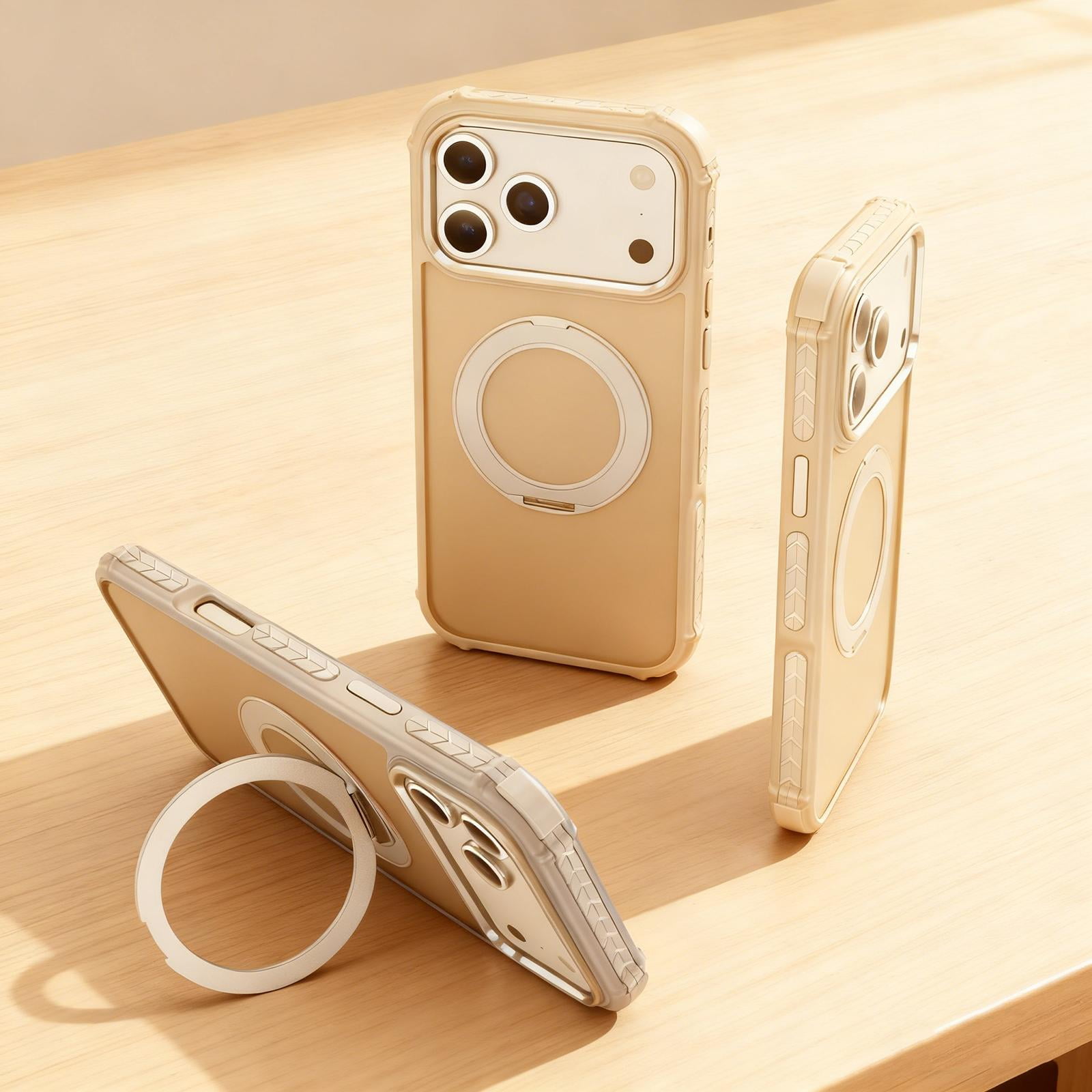 Compatible for iPhone 15 Pro Case with Invisible Ring Stand, Shockproof ...
