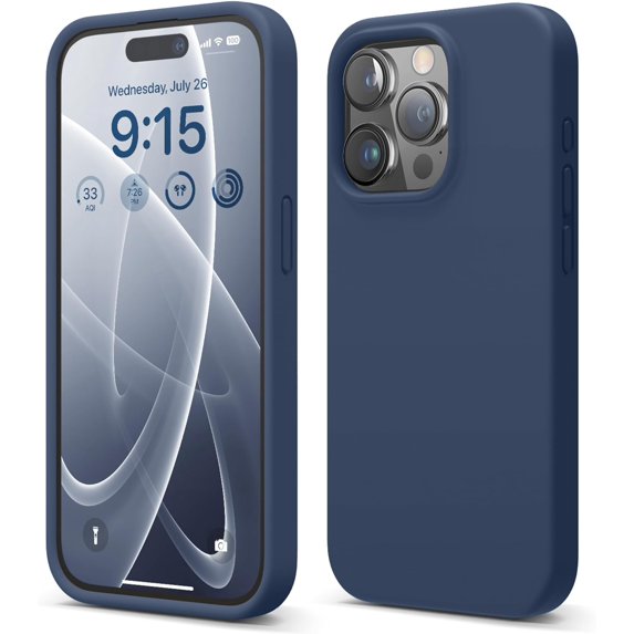 Compatible with iPhone 15 Pro Case, Liquid Silicone Case, Full Body ...