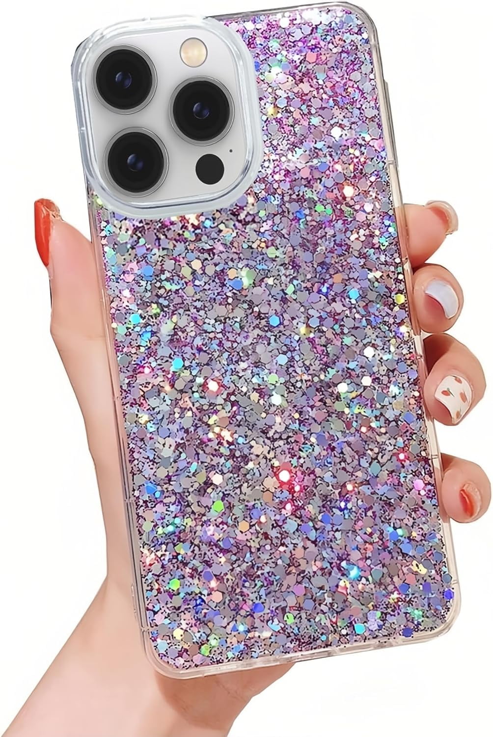 Compatible with iPhone 15 Pro Glitter Case, Cute Sparkle Bling Shiny ...