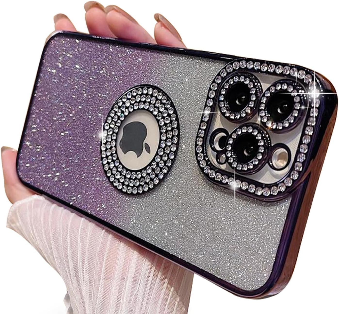 Compatible with iPhone 15 Pro Glitter Case,Luxury Cute Sparkle Diamond ...