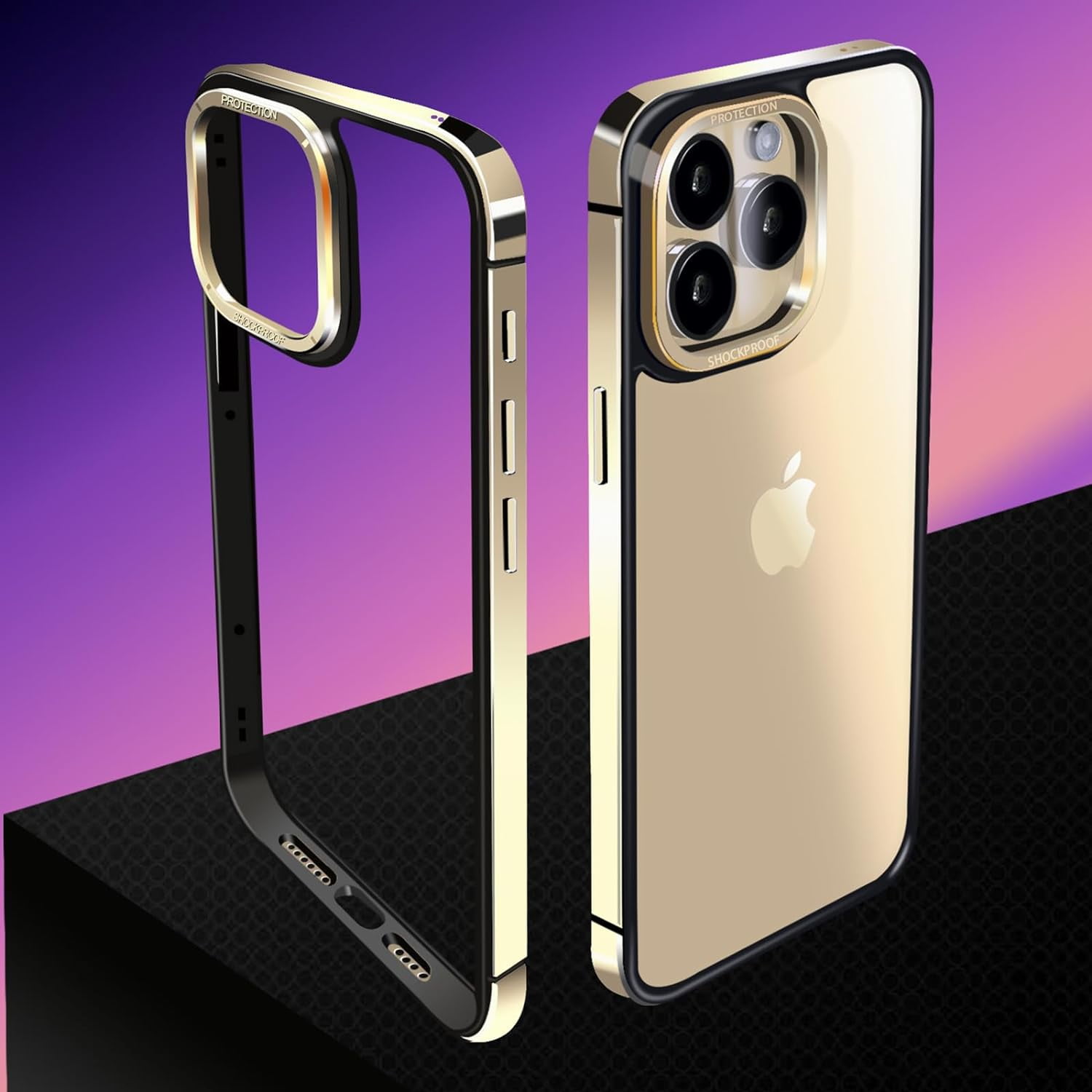 Compatible with iPhone 15 Pro Max Bumper Case Frame Metal Camera ...