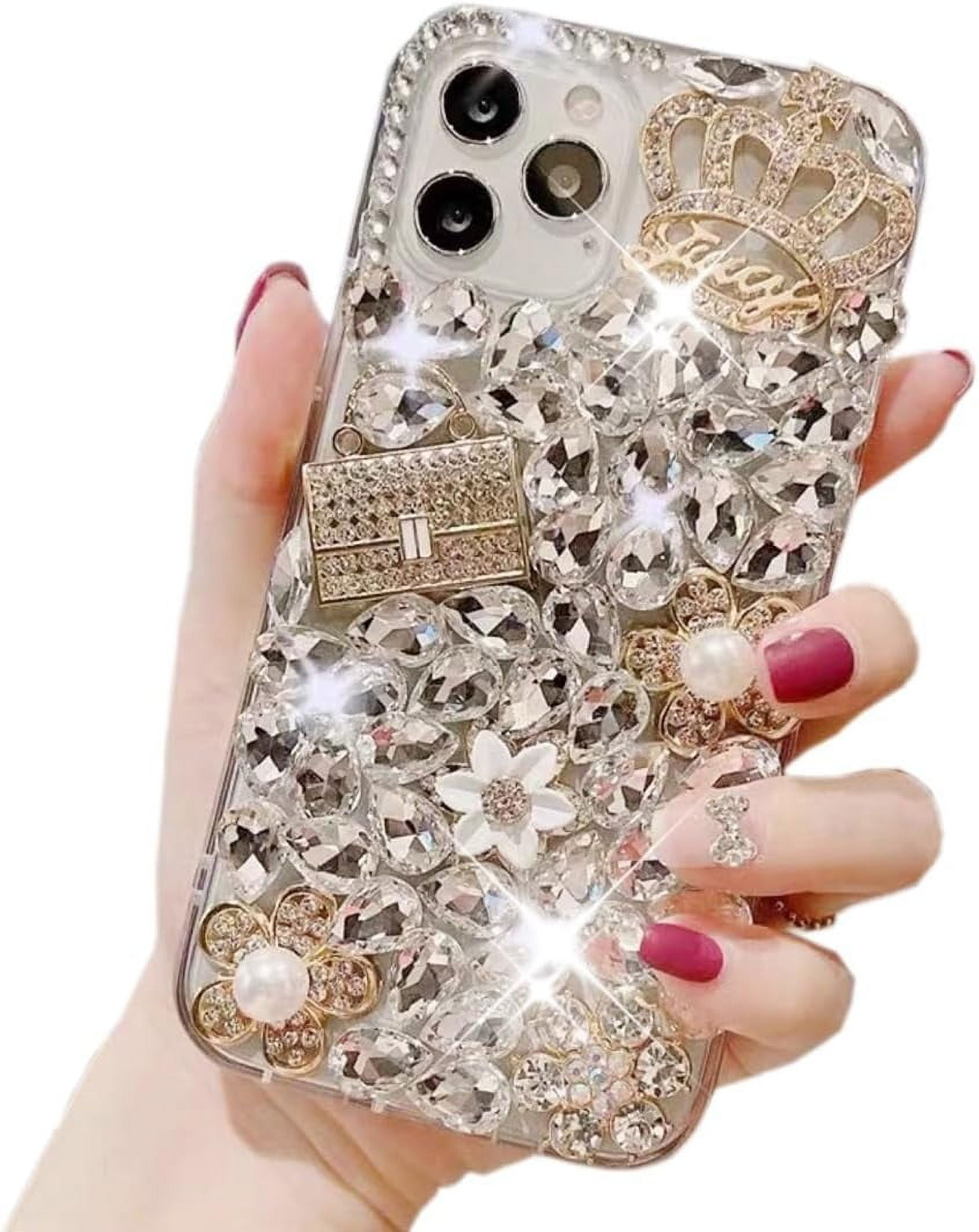 Compatible for iPhone 15 Pro Max Glitter Bling Case,Cute Luxury 3D ...