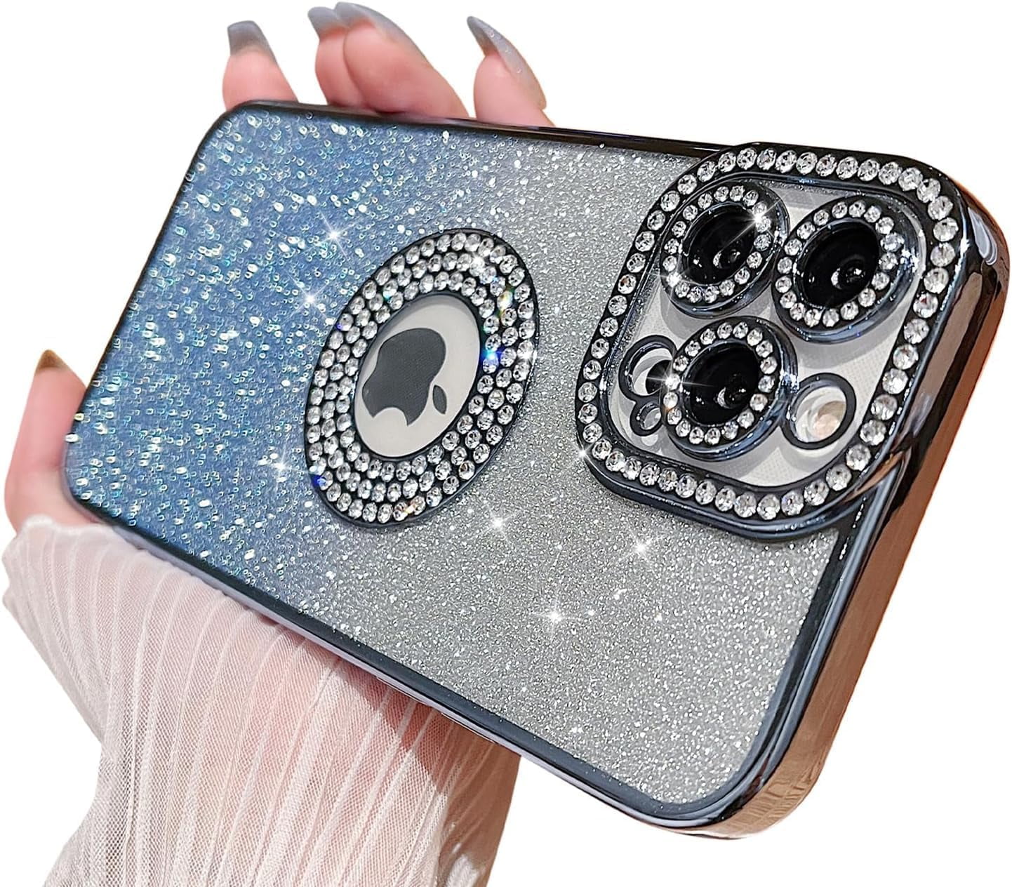 Compatible with iPhone 15 Pro Max Glitter Case,Luxury Cute Sparkle ...