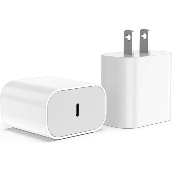 Wanhoo iPhone USB C Fast Charger Block, 2Pack 20W USB C Wall Charging ...