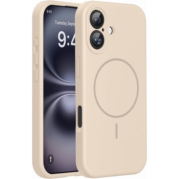 Compatible with iPhone 16 Case, [Soft Anti-Scratch Microfiber Lining ...