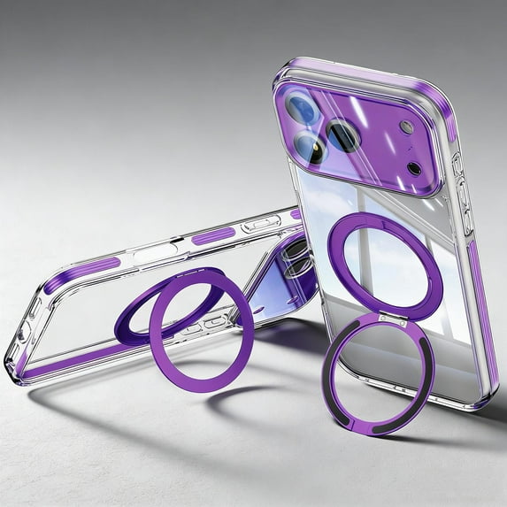 Compatible for iPhone 16 Pro Case with Ring Holder Kickstand & Full ...