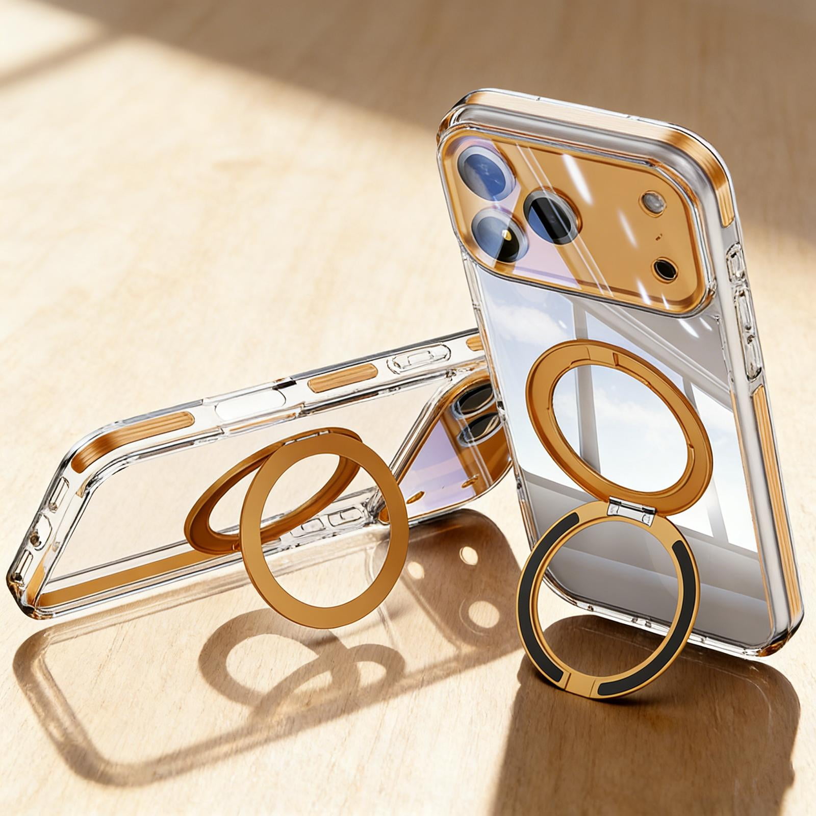 Compatible for iPhone 16 Pro Case with Ring Holder Kickstand & Full ...