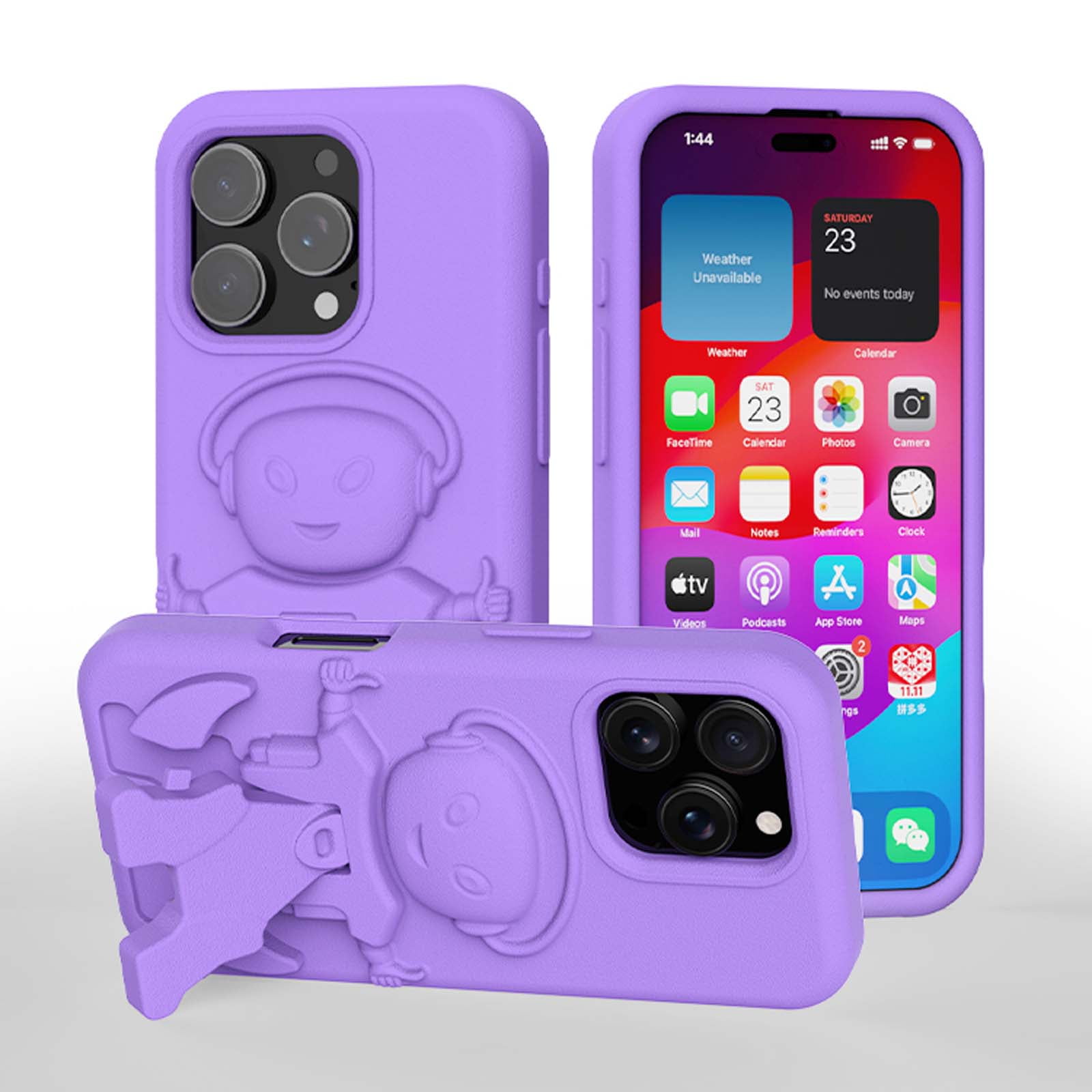 Compatible with iPhone 16 Pro Max Case,3D Mecha Man Modeling Designing ...