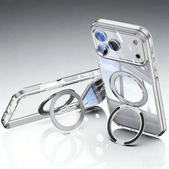 Compatible for iPhone 16 Pro Max Case with Ring Holder Kickstand & Full ...