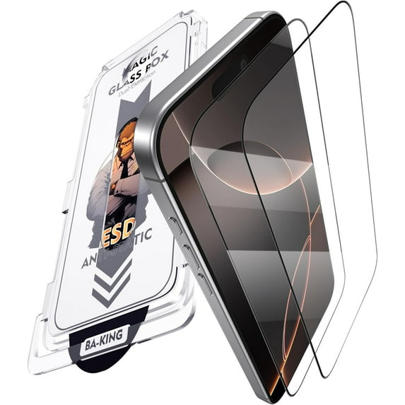 Compatible with iPhone 16 Pro Screen Protector with Auto-Alignment ...