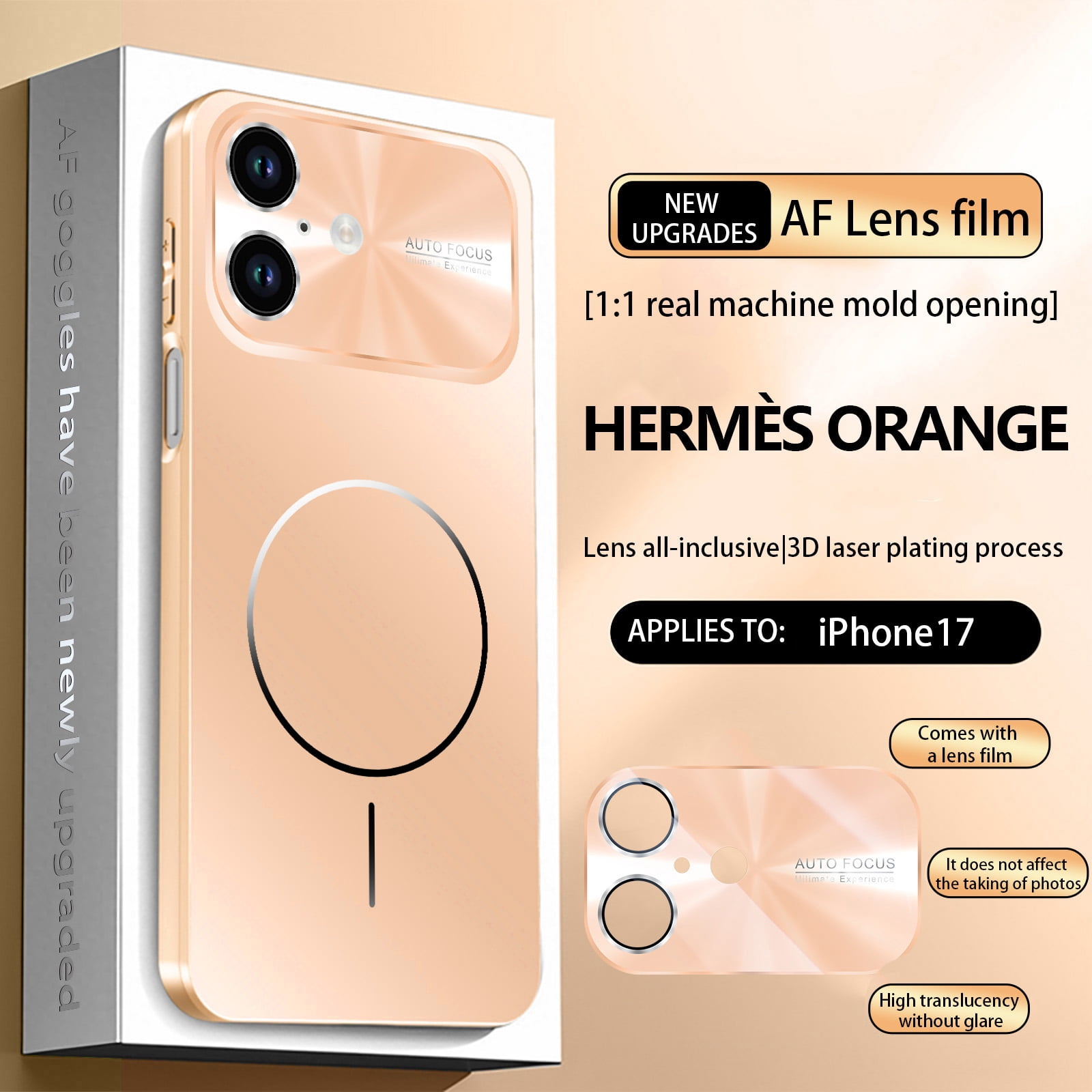 Compatible for iPhone 17 Case Magnetic, with Full Camera Lens ...