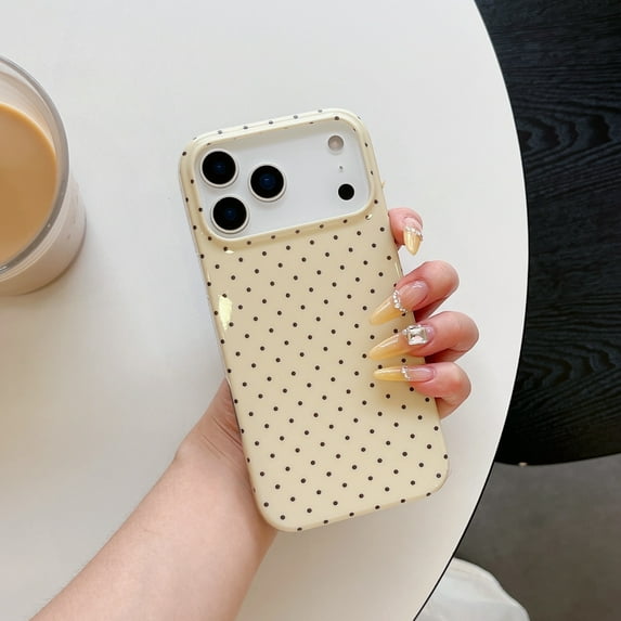 Compatible with iPhone 17 Pro Max, Polka Dot Cute Case, Shockproof ...