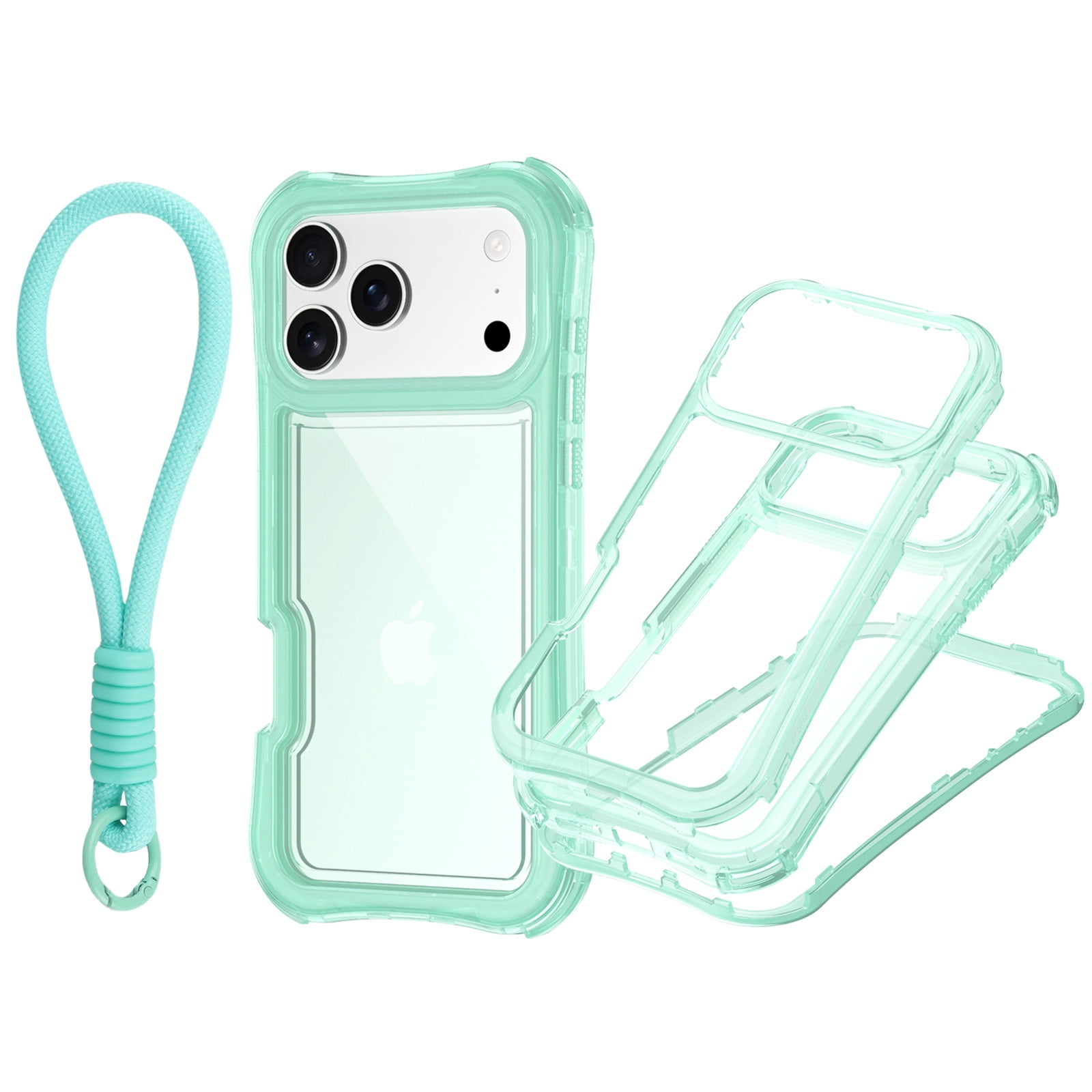 Compatible with iPhone 17 Pro Max case,Soft Silicone Bumper & Crystal ...