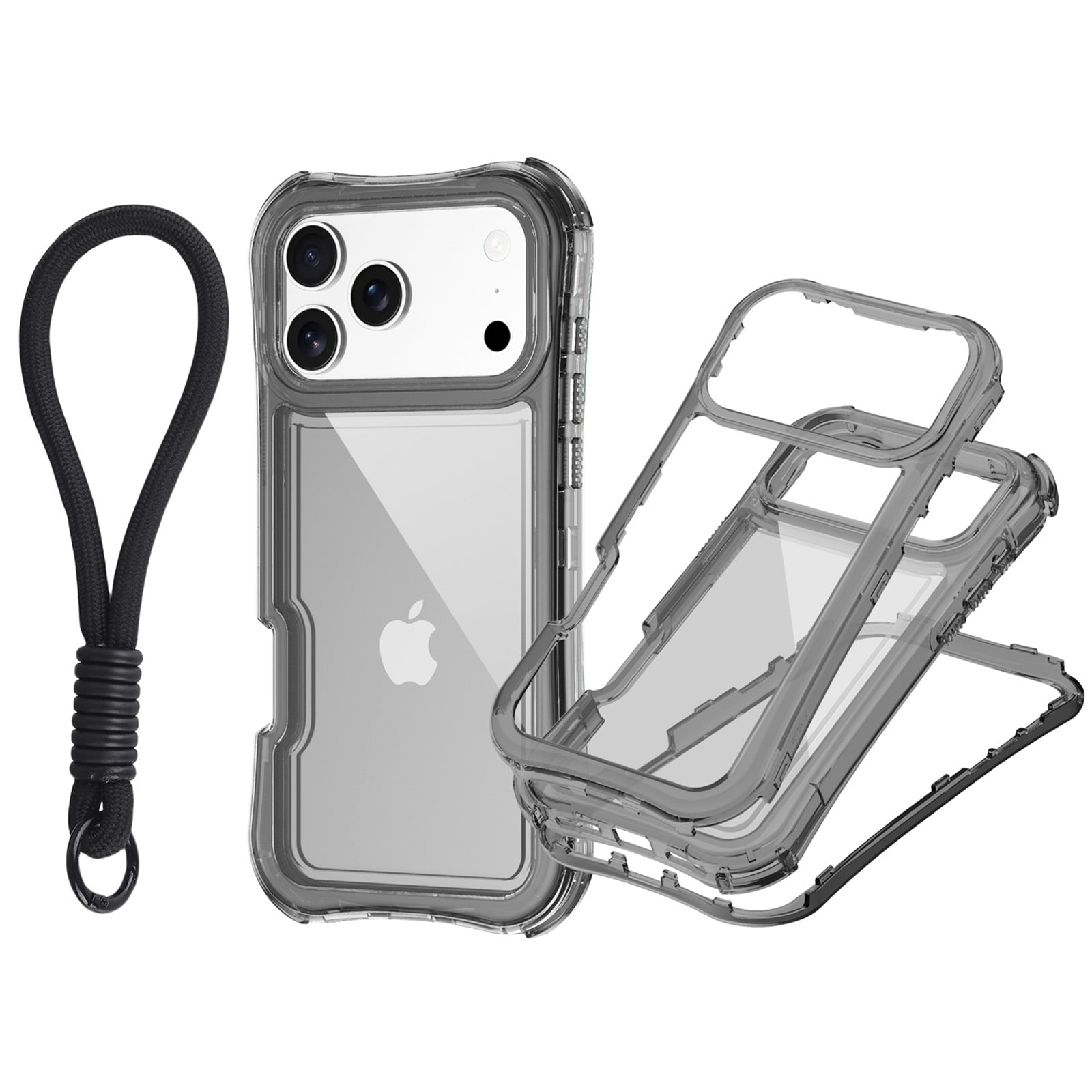 Compatible with iPhone 17 Pro Max case,Soft Silicone Bumper & Crystal ...